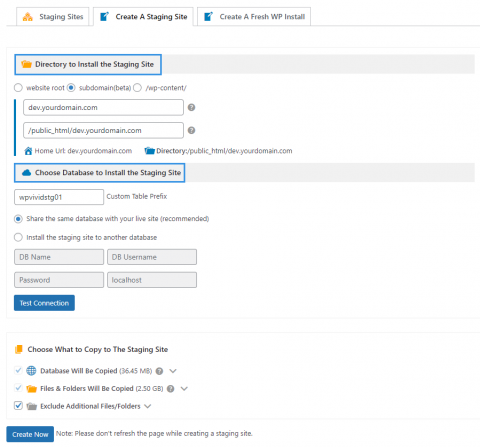 How-to: Create A Staging Site with Staging & Dev Environment Pro ...