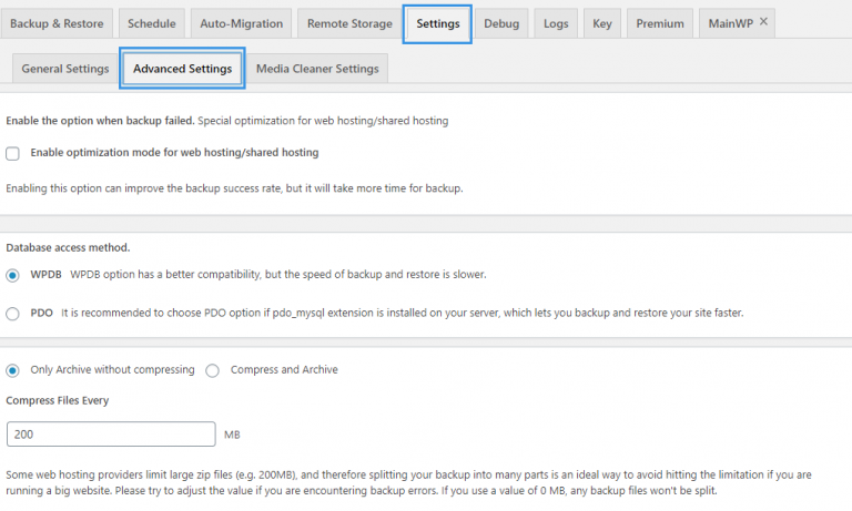 Overview Backup And Migration Free Wpvivid Plugins Documentation
