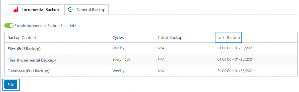 How-to: Set up Incremental Backups with Backup & Migration Pro ...