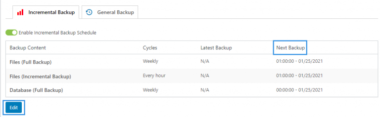 How-to: Set up Incremental Backups with Backup & Migration Pro | WPvivid Plugins Documentation