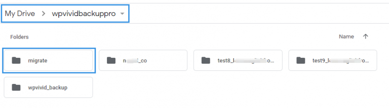 Migration Folder | WPvivid Plugins Documentation