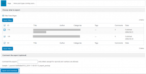 How-to: Bulk Export Posts or Pages in WordPress with Backup & Migration Free | WPvivid Plugins ...