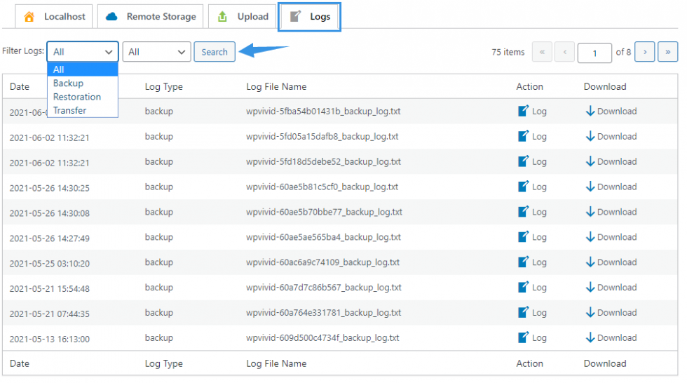 Overview: Backups & Restoration | WPvivid Plugins Documentation