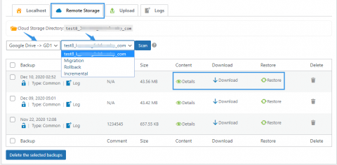 Overview: Backups & Restoration | WPvivid Plugins Documentation