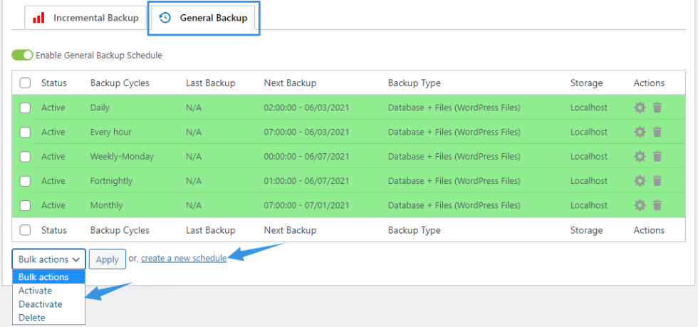 How-to: Create Backup Schedules | WPvivid Plugins Documentation